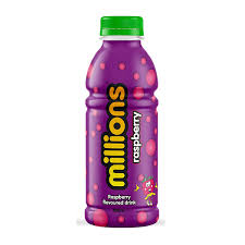 Millions Raspberry flavoured Drink 500ml -Case – Rainbow Sweets Ltd