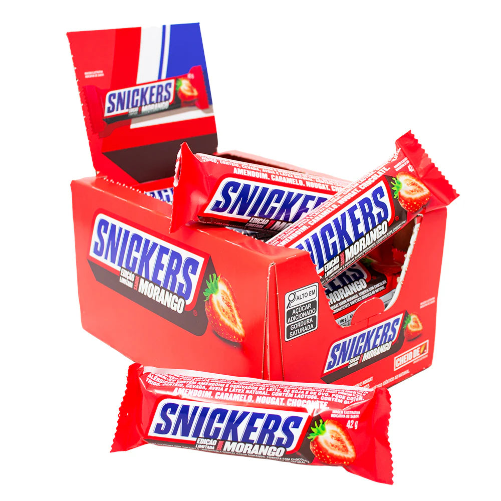 Snickers Strawberry (Brazilian) 42g - Case – Rainbow Sweets Ltd