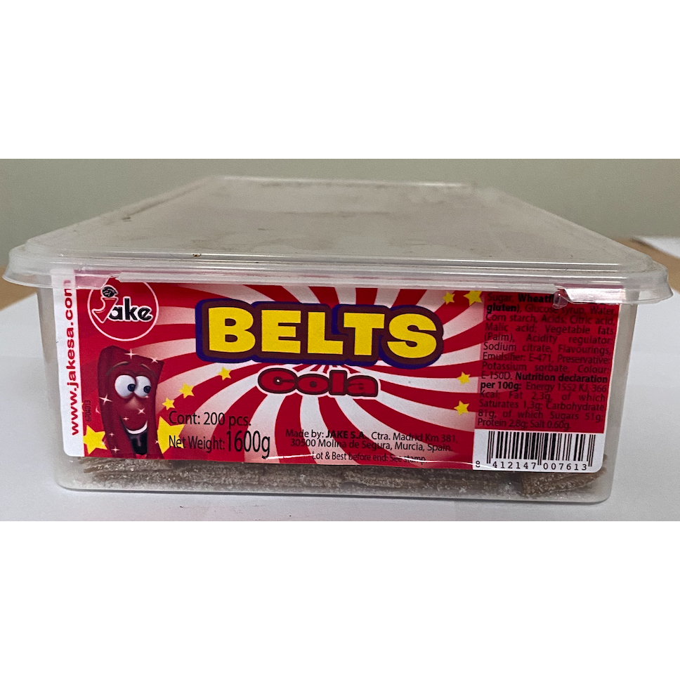Jake Cola Belts May 2021 – Rainbow Sweets Ltd