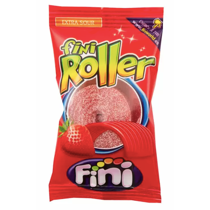 Fini Roller Fizz Strawberry-Box – Rainbow Sweets Ltd